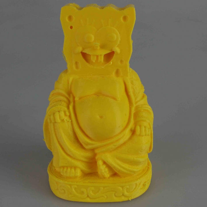 3D Printable Spongebob Buddha by Kirby Downey