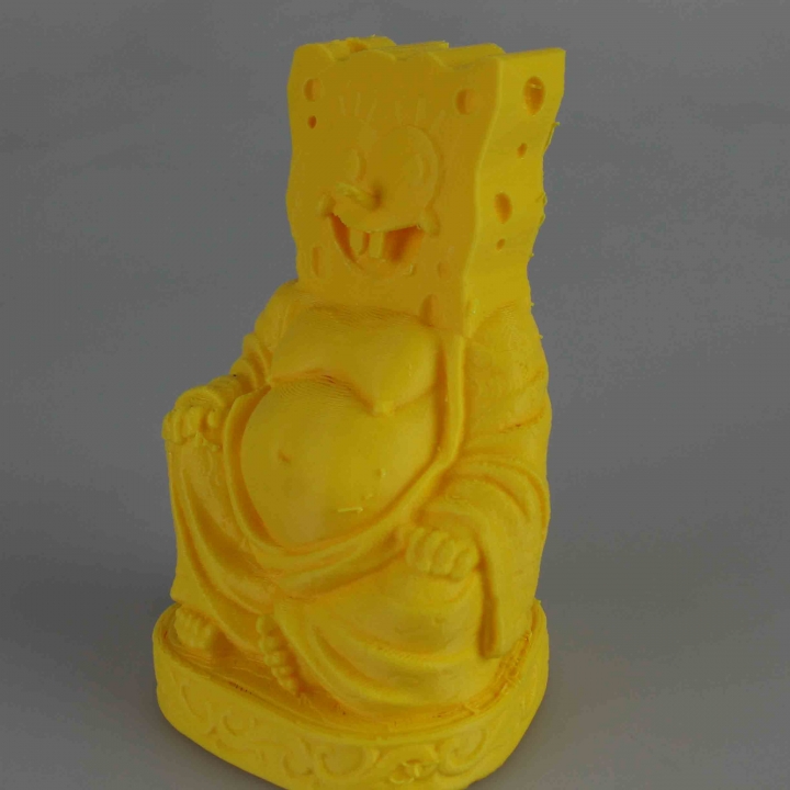 3D Printable Spongebob Buddha by Kirby Downey
