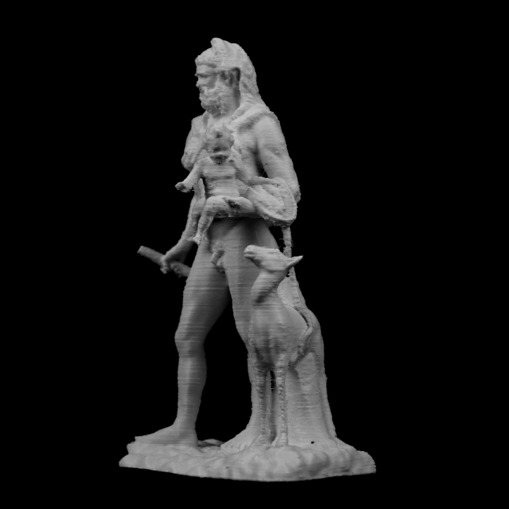 3D Printable Hercules and Telephus at The Louvre, Paris by Scan The World
