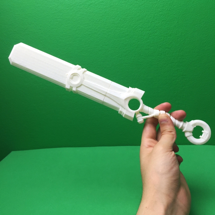 3D Printable Ekko Sword 30cm by Simone Fontana