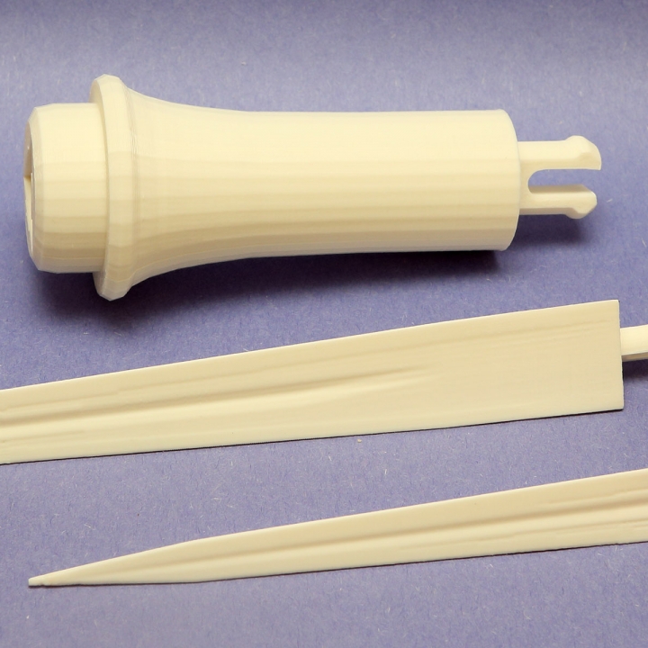 3D Printable Supernatural Cosplay Castiel Angel Blade by Joseph Ecker