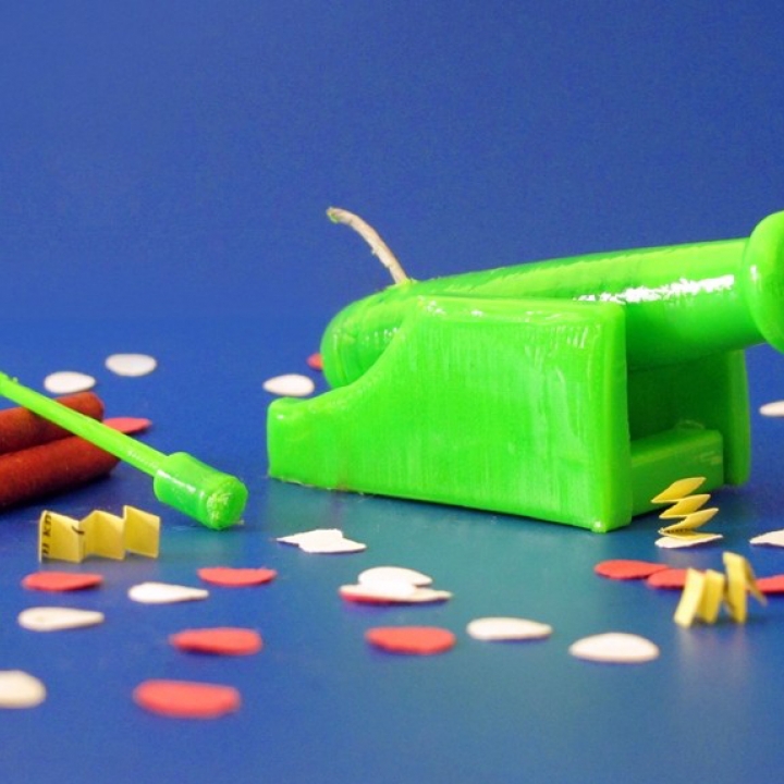 3D Printable Firecracker Cannon by Zheng3