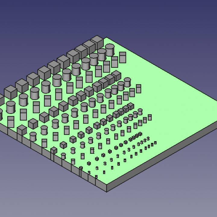 3D Printable Test pattern by Mark Nicmanis