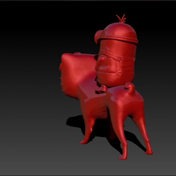 3D Printable Hello minion kitty pug by marco villa