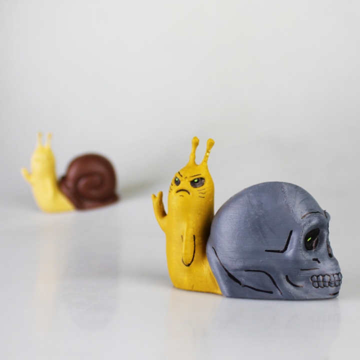 3D Printable The Lich Snail! Skull Version! by Ricardo Salomao