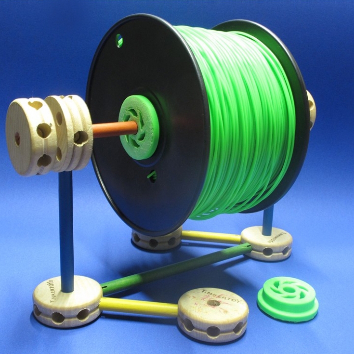 3D Printable Tinkeriffic 40mm Spool Spindle by Zheng3
