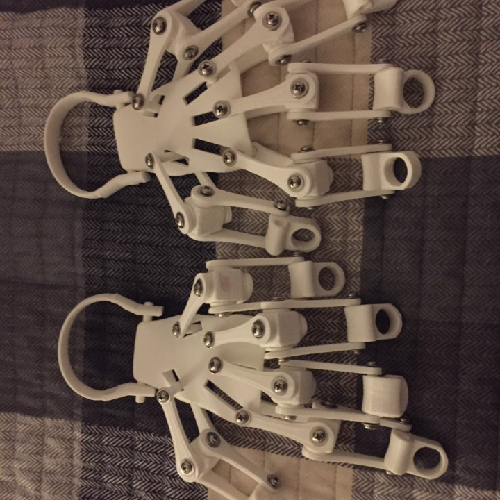 3D Print of 3D Printed Exoskeleton Hands by Gboy77