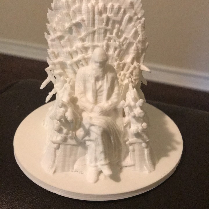 3D Print of Charles Darwin on the Iron Throne by RhysSwitzer