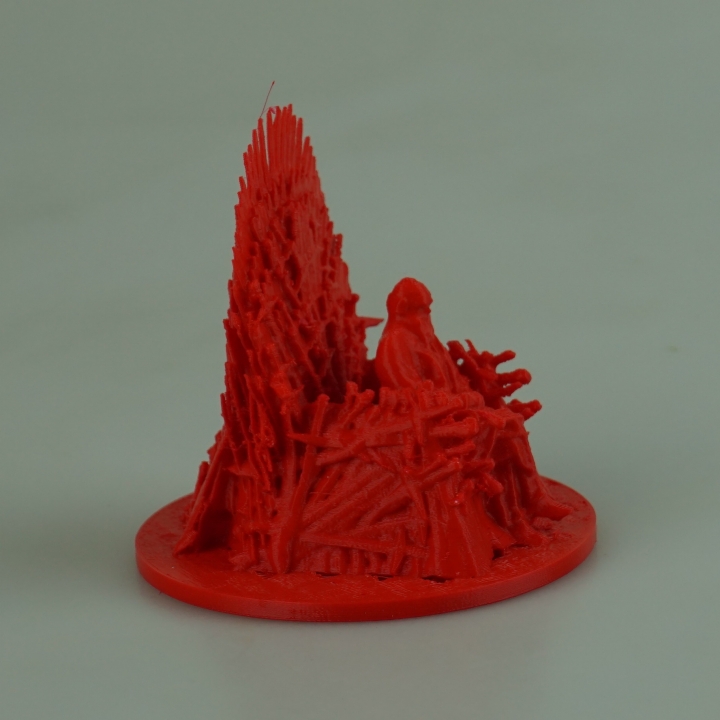 3D Printable Charles Darwin on the Iron Throne by Ashley Sheppard