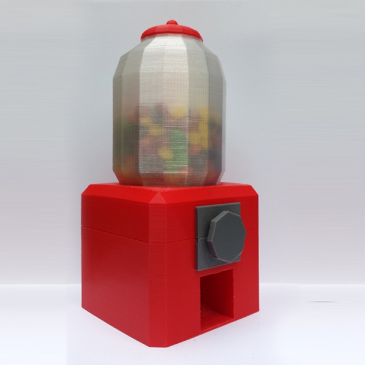 3D Printable Candy Dispenser Machine by Tanya Wiesner