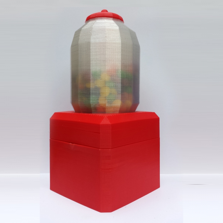 3D Printable Candy Dispenser Machine by Tanya Wiesner