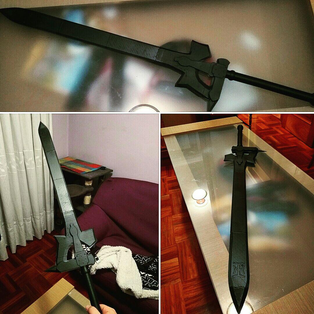 3D Printable Kirito's Dual Blade elucidator by www.sharai.eu