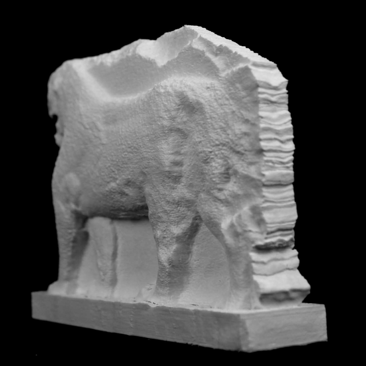 3D Printable Lion of Mosul at The Mosul Museum, Iraq by Scan The World