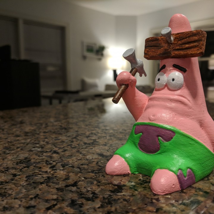 3D Print of "Hammered" Patrick! by jeremytodd1