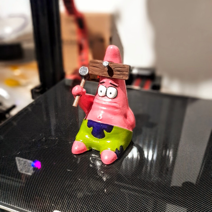 3D Print of "Hammered" Patrick! by raonimendona