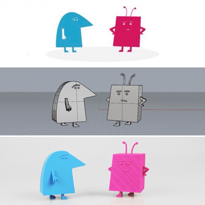 3D Printable Cyan and Magenta! by Ricardo Salomao