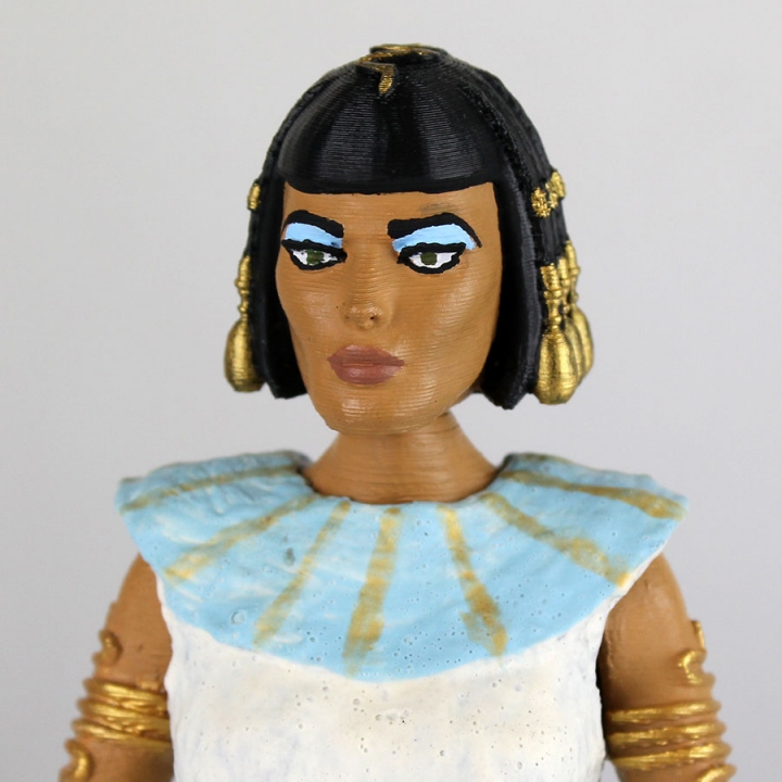 3D Printable Cleopatra Articulated Doll by Udo Graf