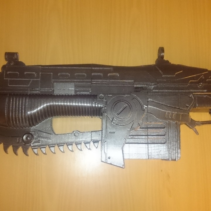 3D Print of Gears Of War Lancer- CHAINSAW GUN! by Multimaker