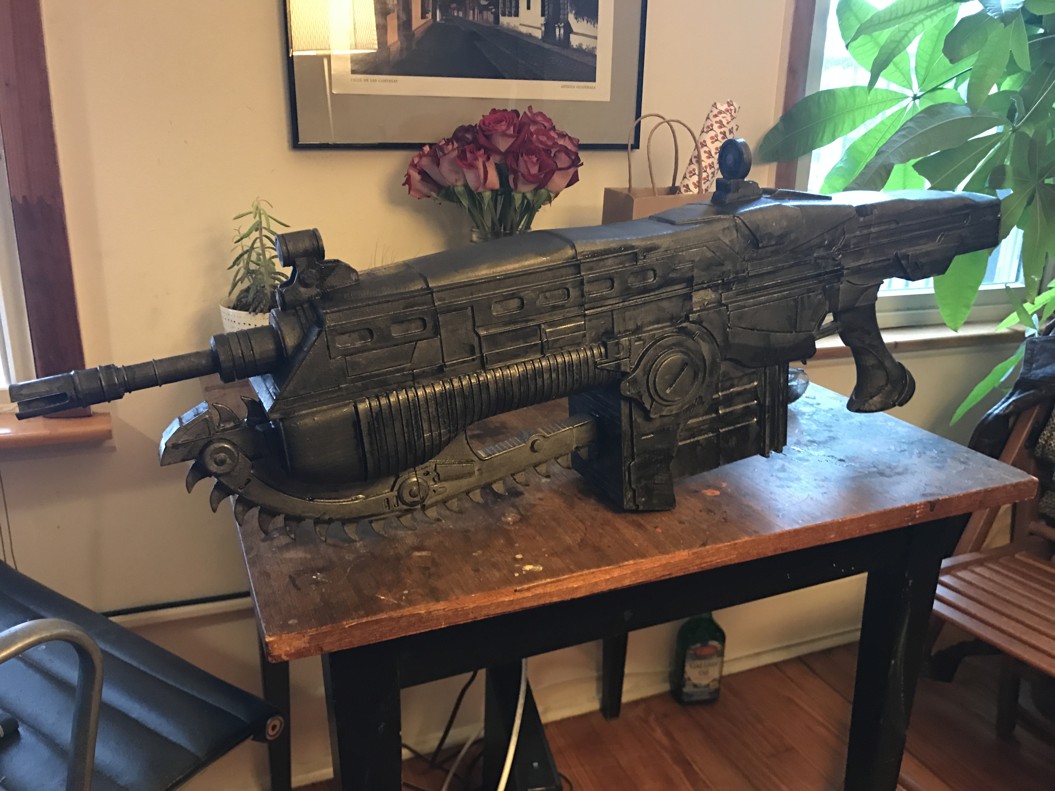 3D Print of Gears Of War Lancer- CHAINSAW GUN! by aaskedall