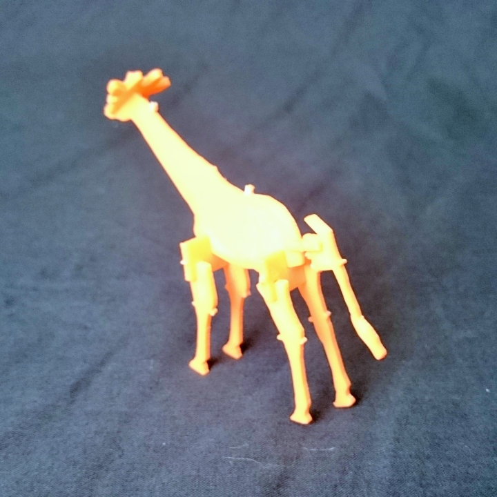 3D Printable Puzzled Giraffe Card by Deepak Devmore