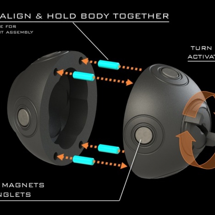 3D Printable Destiny Ghost by Wersonic