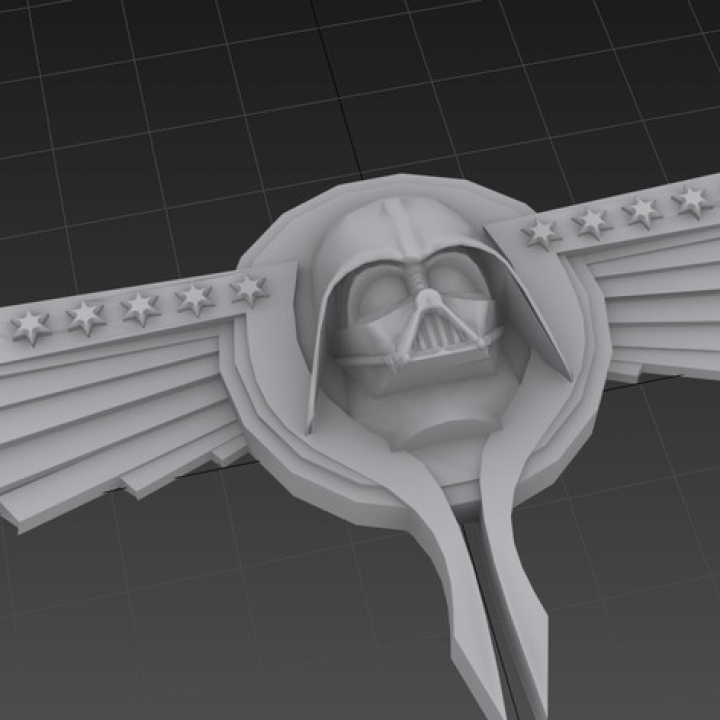 3D Printable Darth Vader Badge by Wersonic