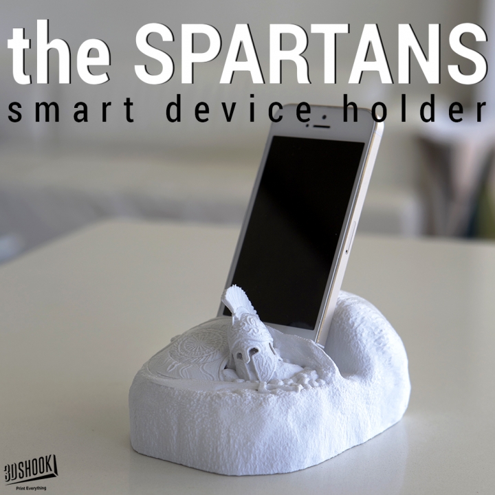 3D Printable the SPARTANS smart device holder Trial by 3DShook