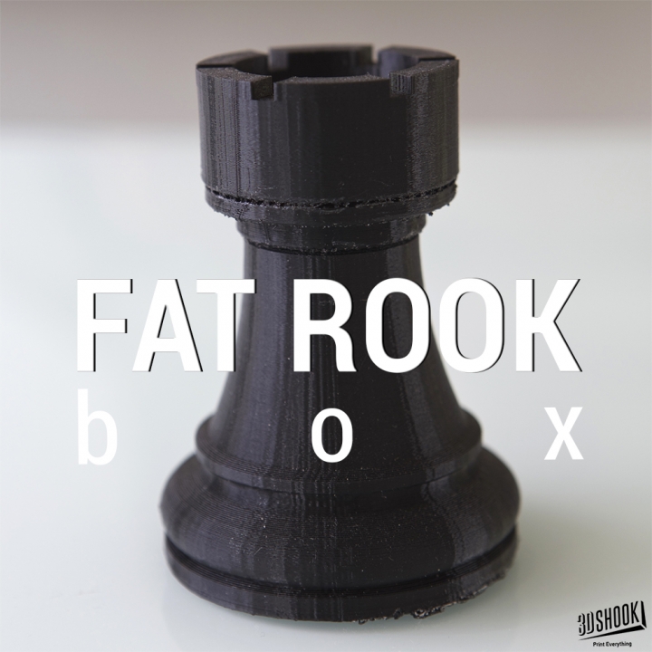 3D Printable Fat Rook Box M Trial by 3DShook