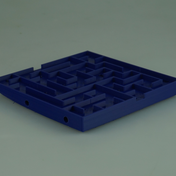 3D Printable LABYRINTH GAME - Basic Puzzle - "The Dark V2" by Nathan Laws