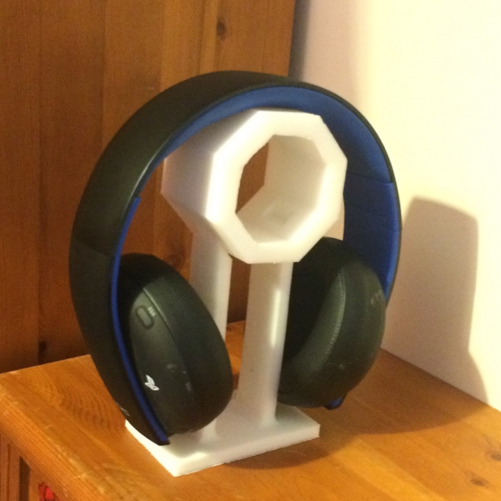 3D Printable Headphones or Headset Stand by Luke Boswell