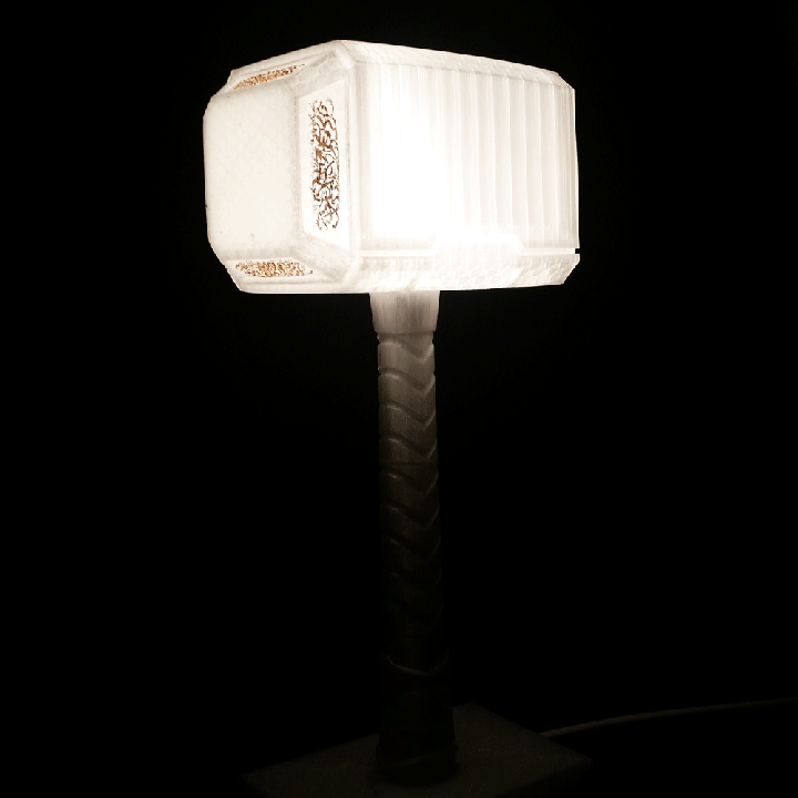 3D Printable Thor Lamp by Laura Pantaleone