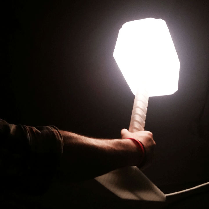 3D Printable Thor Lamp by Laura Pantaleone