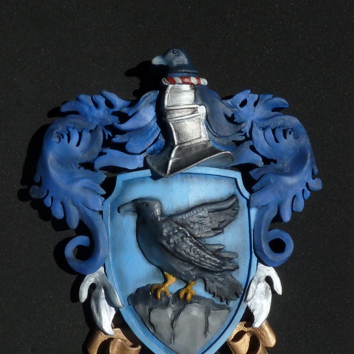 3D Print of Ravenclaw Coat of Arms Wall/Desk Display - Harry Potter by ...