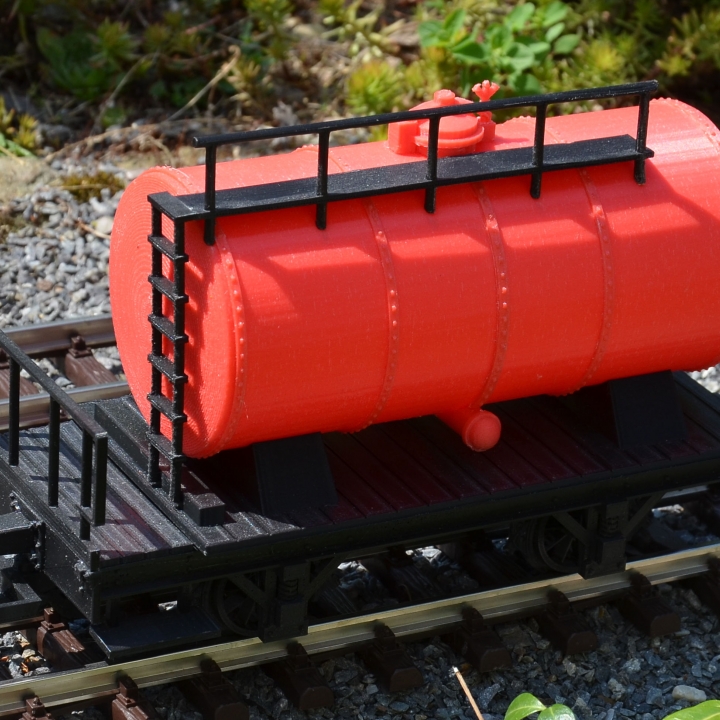 3D Printable Tank Car for Garden Railway G-scale 45 mm by Vaclav Krmela
