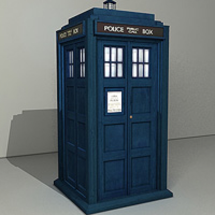 3D Printable Tardis by Sonja Kush.