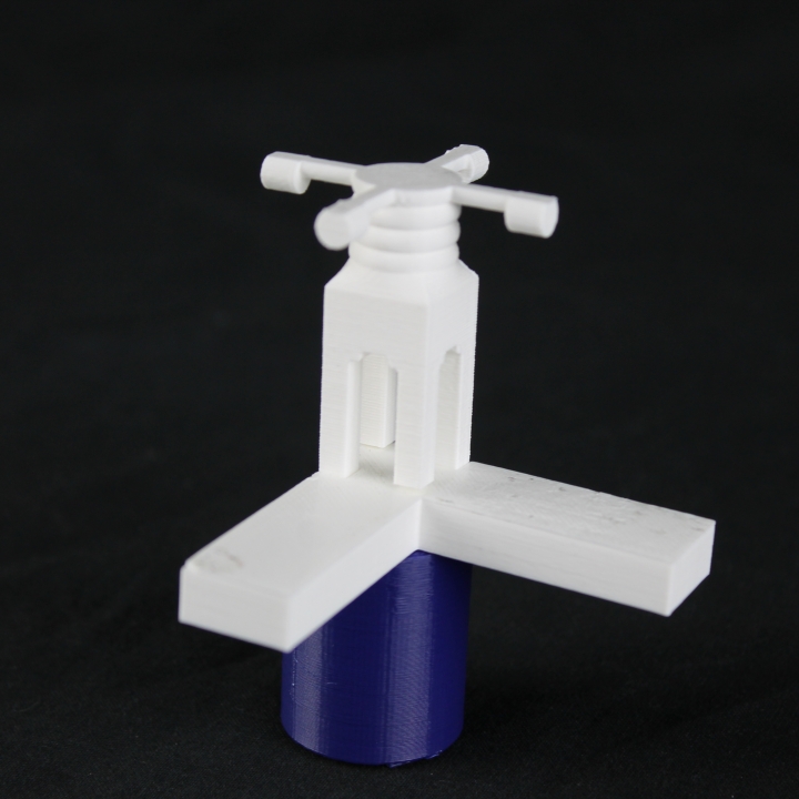 3D Printable Monument Valley Desktop Toy Rotator Section by Conor Devine