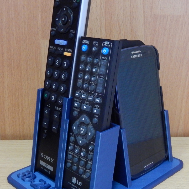3D Printable Combined stand remote control Blue Steel. by Sergei