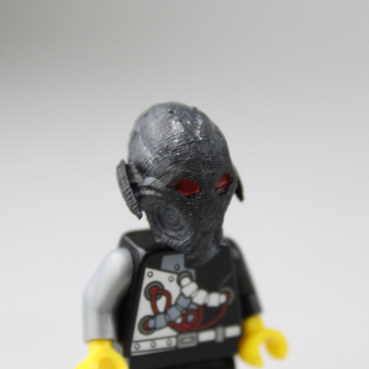 3D Printable lego ultron head by Stefanos Anagnostopoulos
