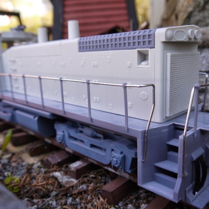 3D Printable OpenRailway EMD SW1500 1:32 Locomotive by Daniel Norée