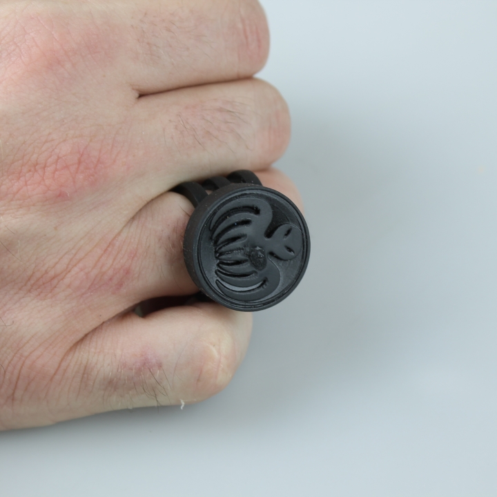 3D Printable 007 spectre ring by Stefanos Anagnostopoulos