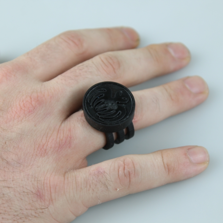 3D Printable 007 spectre ring by Stefanos Anagnostopoulos