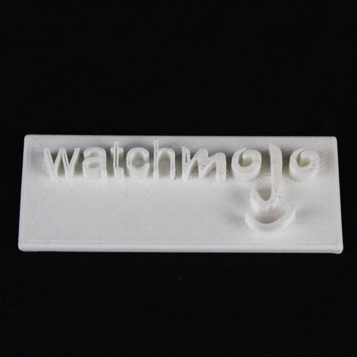 3D Printable WatchMojo logo by Ricardo Salomao