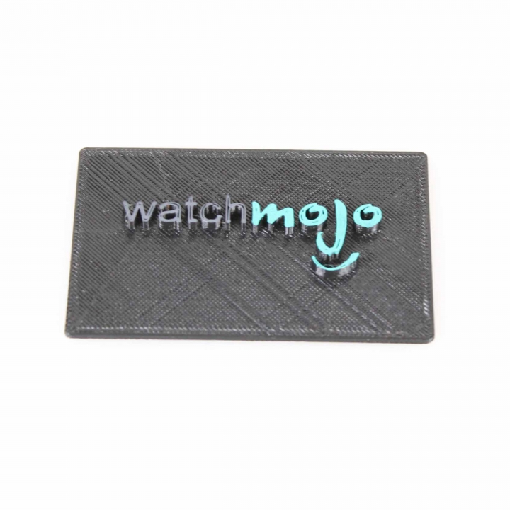 3D Printable WatchMojo logo by Ricardo Salomao