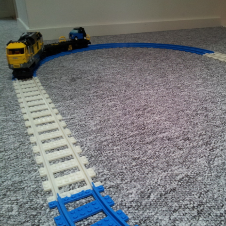 3D Printable Lego Train tracks by Daniel Norée
