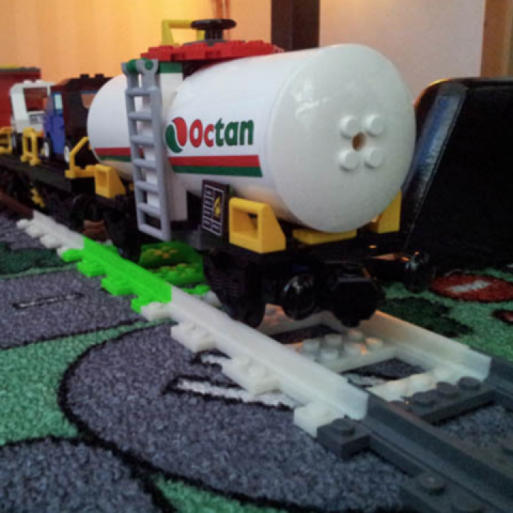 3D Printable Lego Train tracks by Daniel Norée