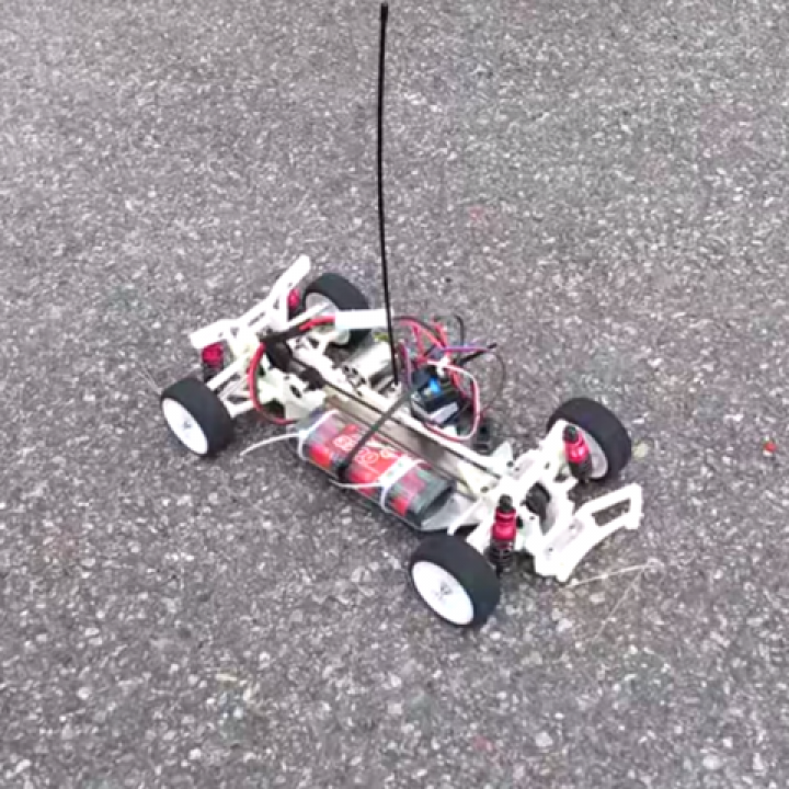 3D Printable OpenRC 1:10 4WD Touring Concept RC Car by Daniel Norée