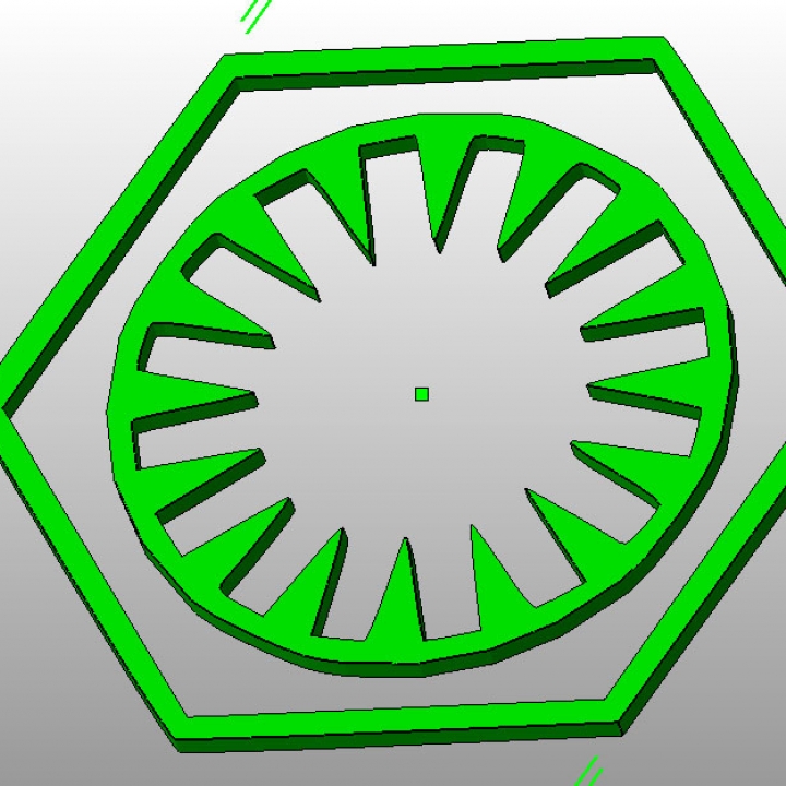 3D Printable First order logo by Carlos Ramos