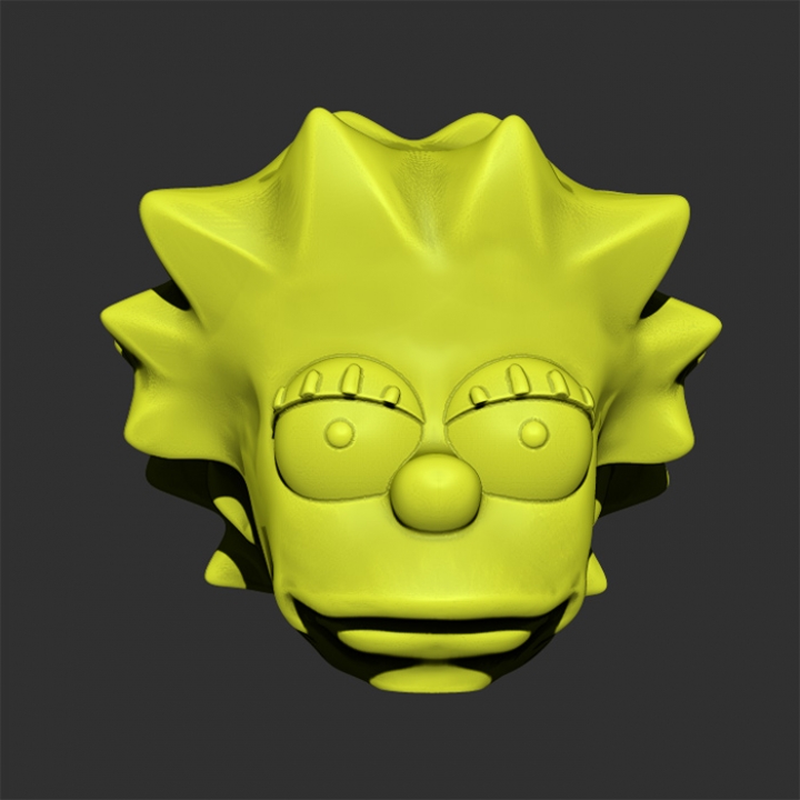 3D Printable Monster High Lisa Simpson Head by Evavoo