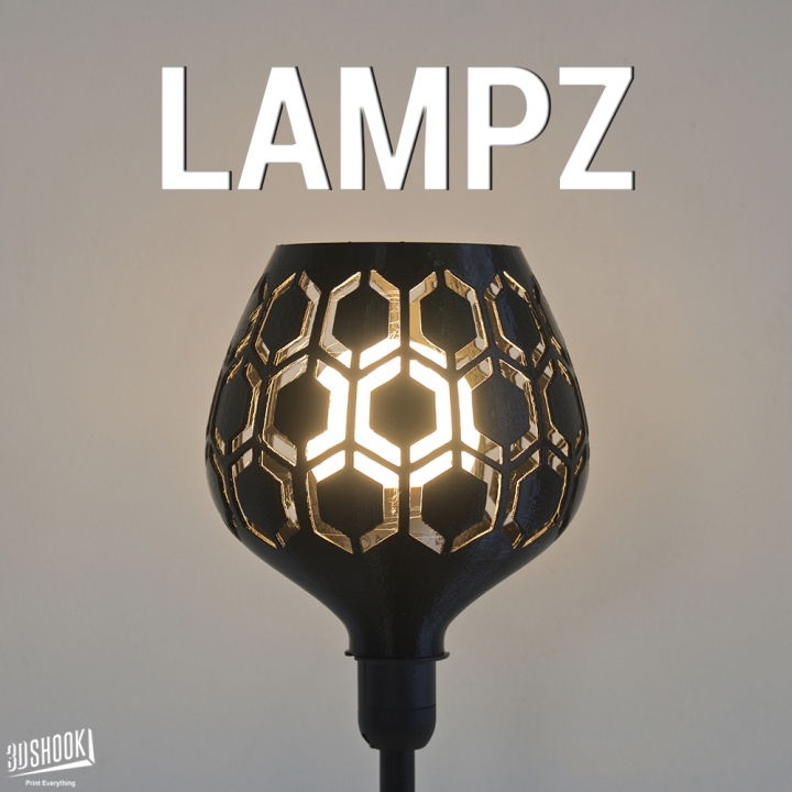 3D Printable LAMPZ - Hive Trial (upcycle bulb) by 3DShook
