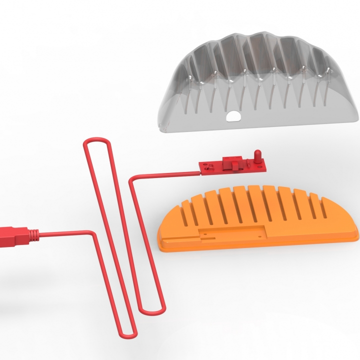 3D Printable USB Lamp - Penholders by Pablo Lillo